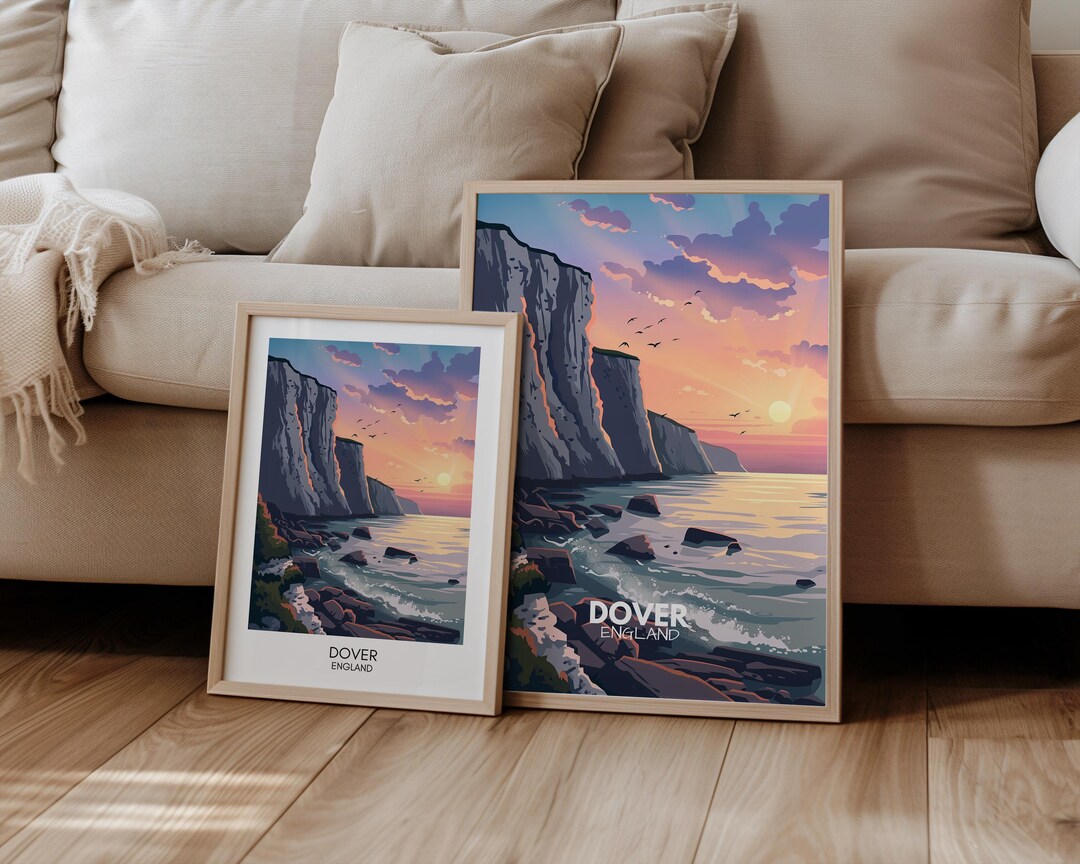 Dover Poster Cliffs Great Britain England Travel Poster I Gift Travel ...