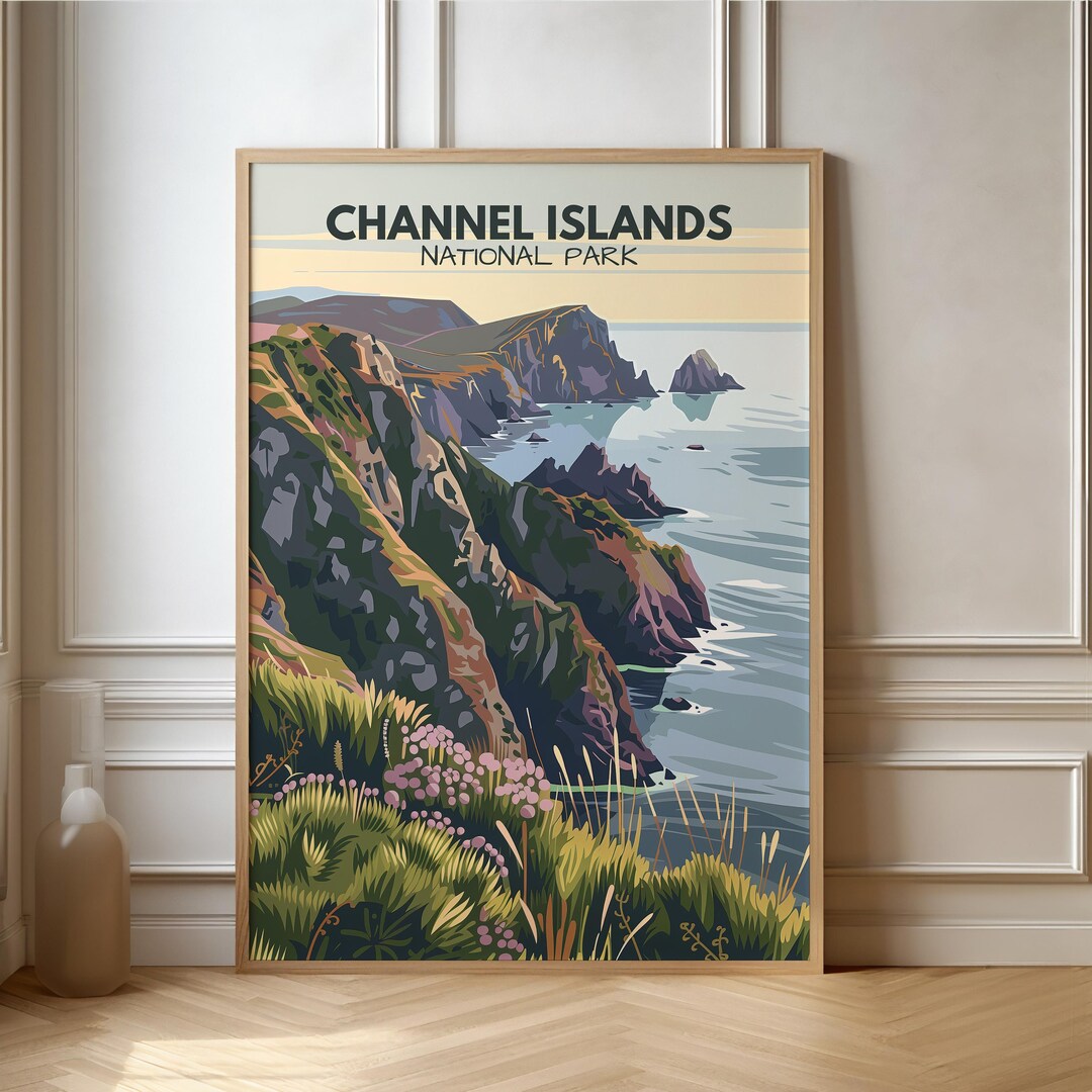Channel Islands Poster National Park California Travel Poster USA Gift ...