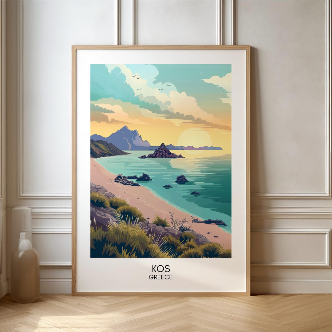 Kos Poster Griechenland Reiseposter Geschenk Reisen Natur Landschaft ...