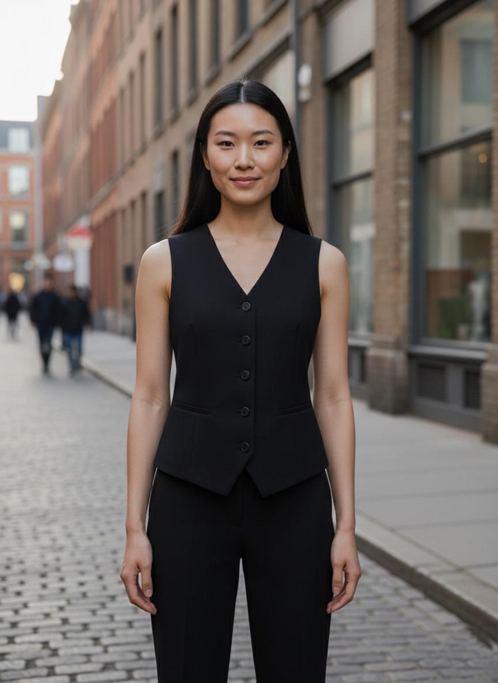 Black Tailored Vest: Custom Fit Sleeveless Waistcoat - Etsy