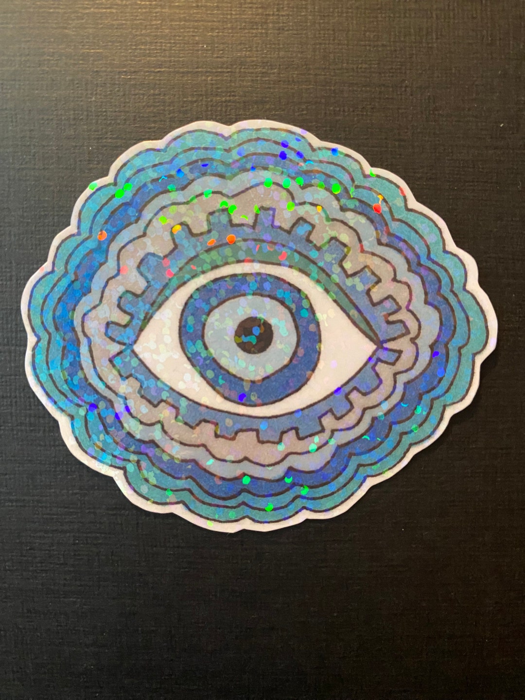 Evil Eye Sticker Premium Vinyl Holographic Artist Sticker - Etsy