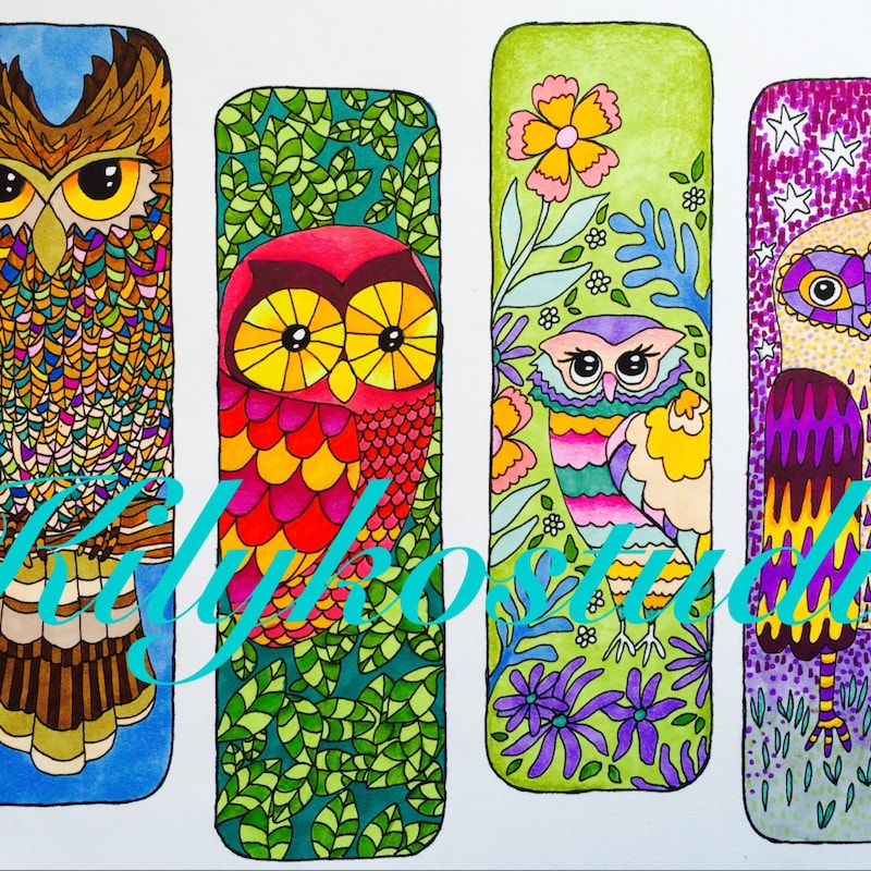 Printable Owl Bookmarks - Etsy