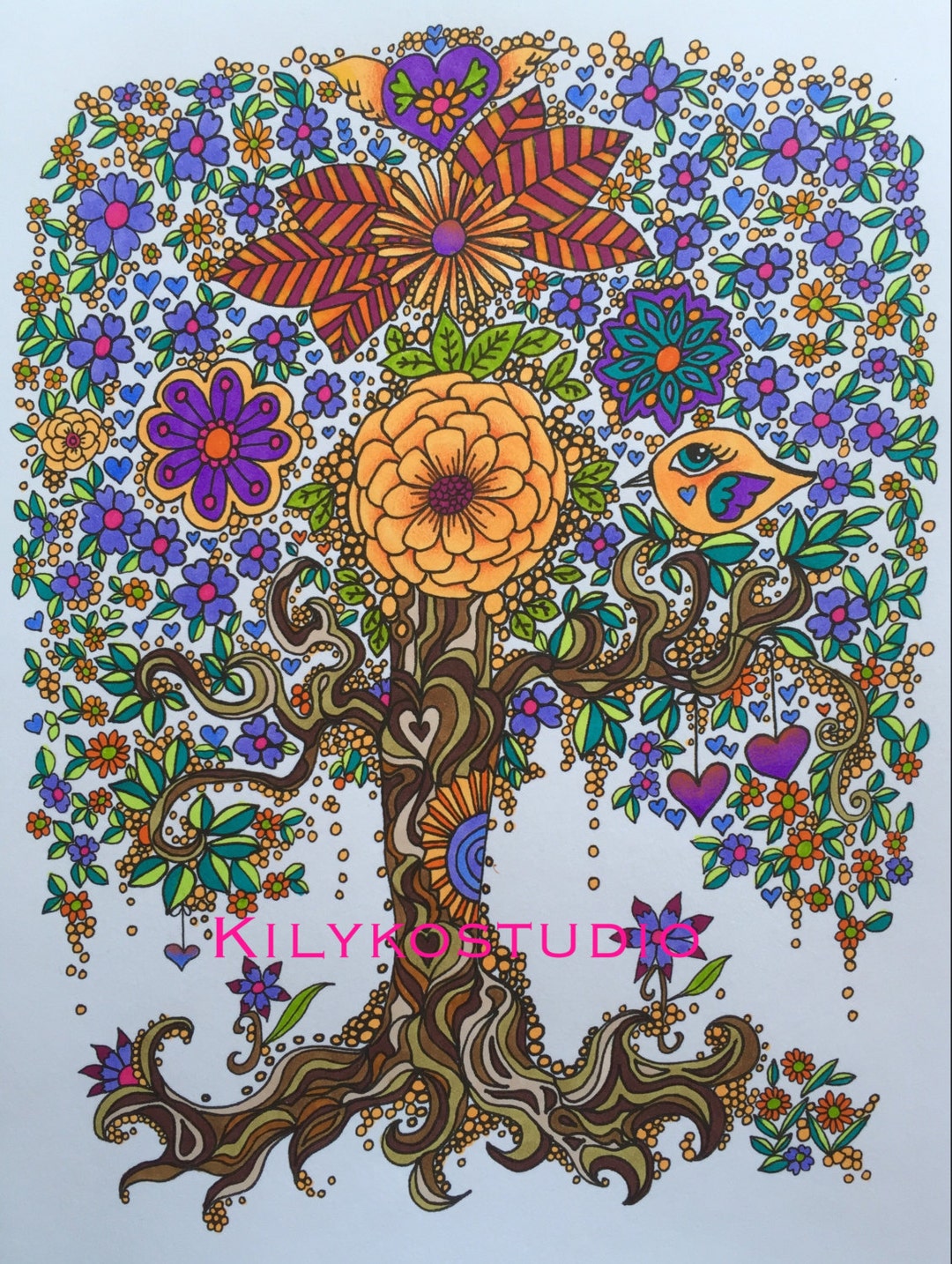 Tree of Life Coloring Page Instant Download Printable Pdf Art for ...