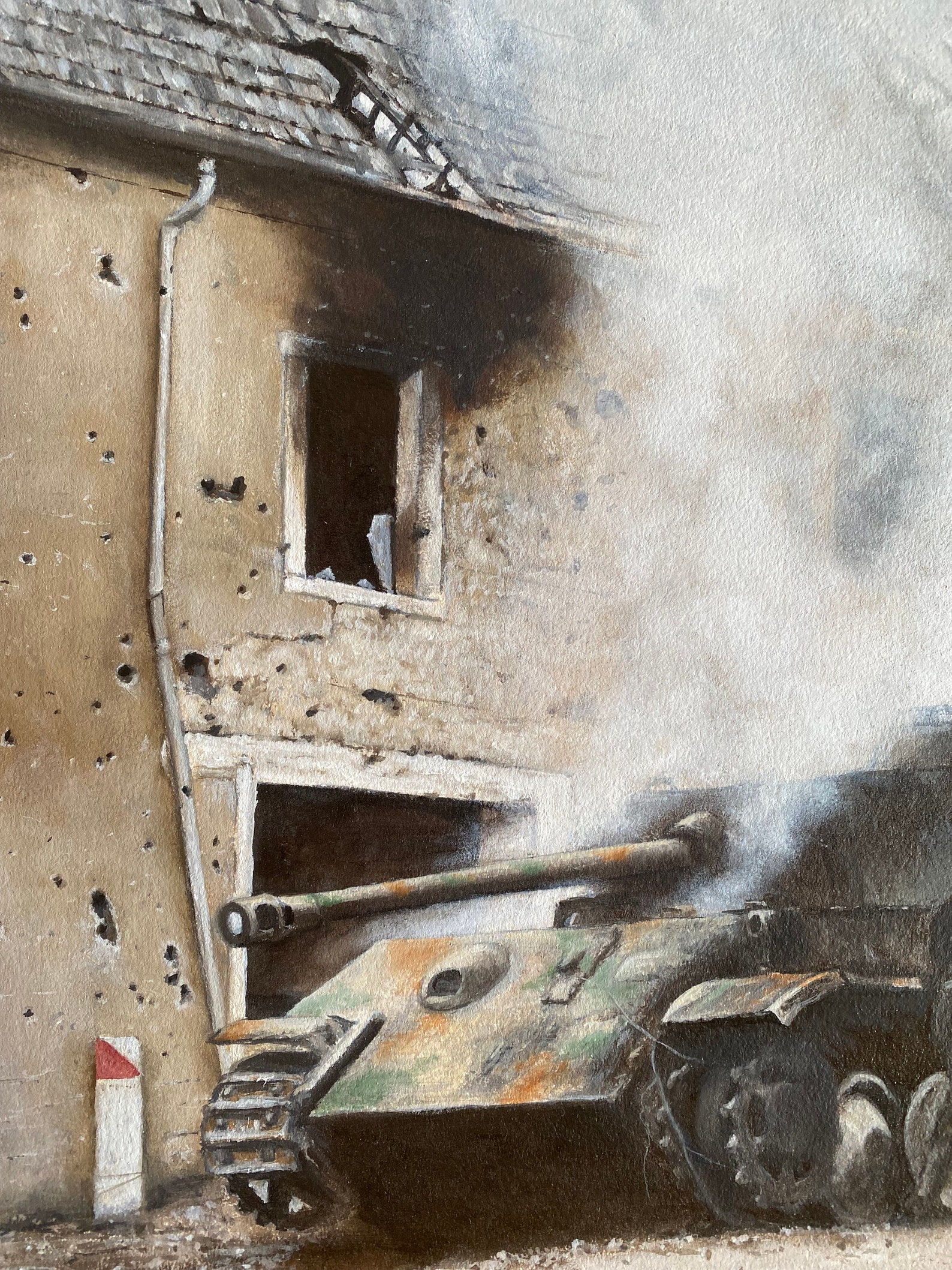 Battle of Normandy 1944. Oil Painting - Etsy