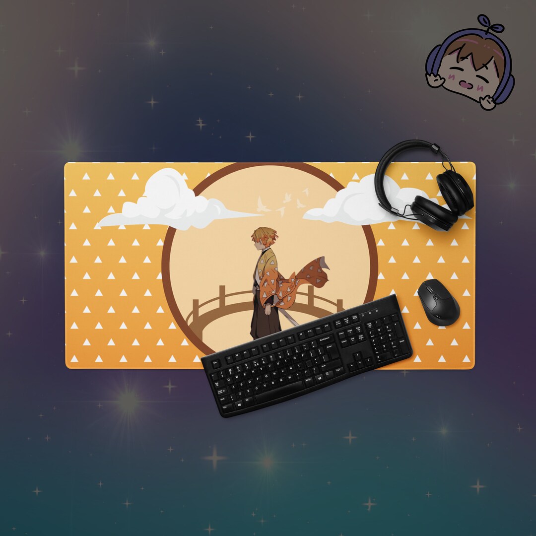 Zenitsu Agatsuma Mouse Pad, Desk Mat, Gaming Mouse Pad XXL 36x18 Inch ...