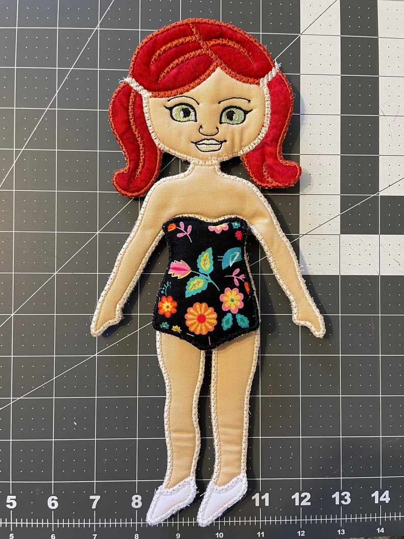 Fabric Paper Dolls-girl - Etsy