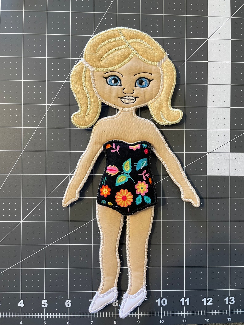 Fabric Paper Dolls-girl - Etsy