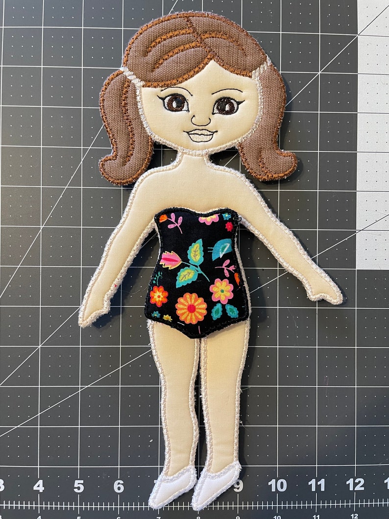 Fabric Paper Dolls-girl - Etsy