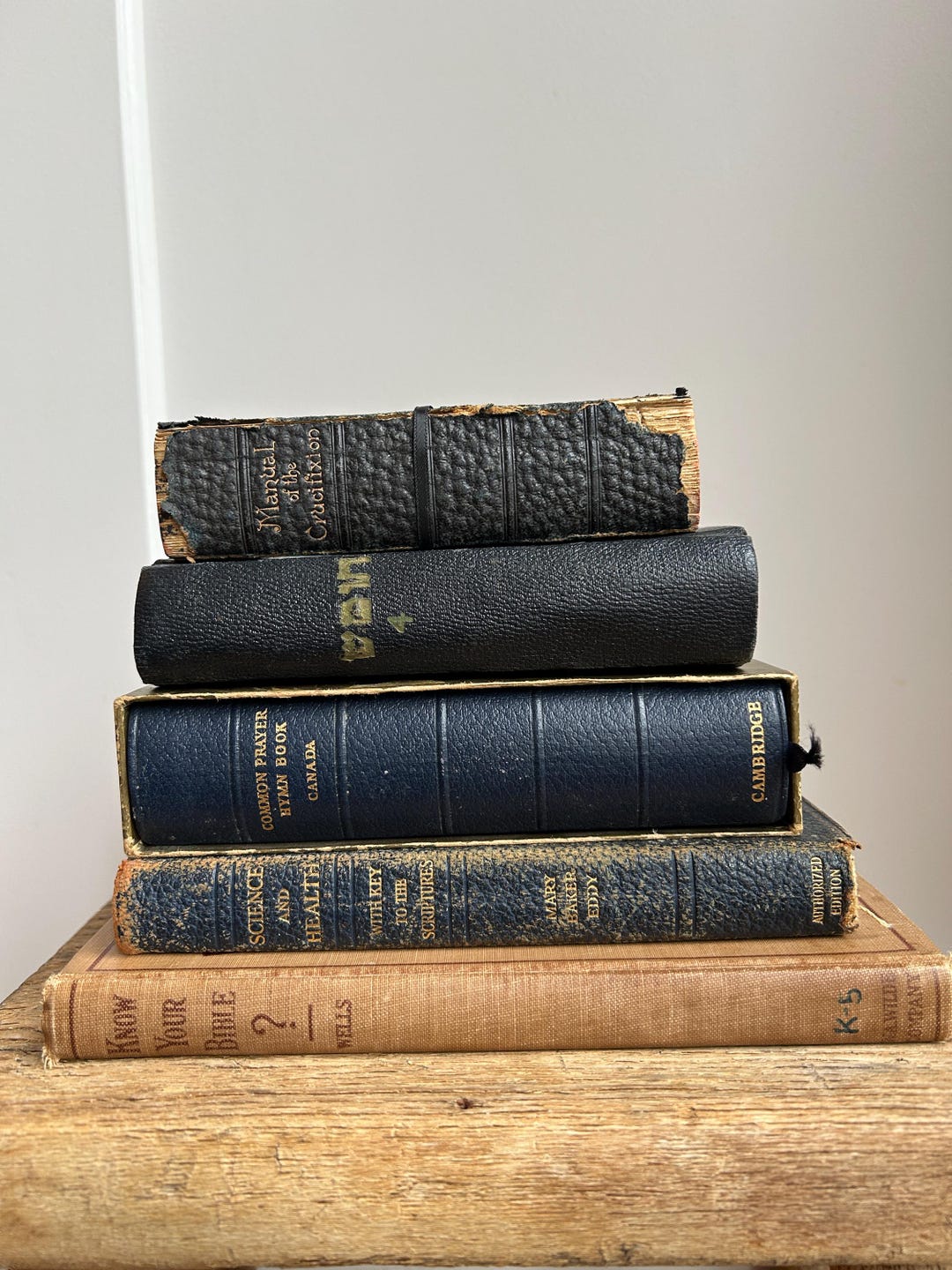 Antique Religious Book Collection: 1920s Manual, 1959 Hymn Book - Etsy