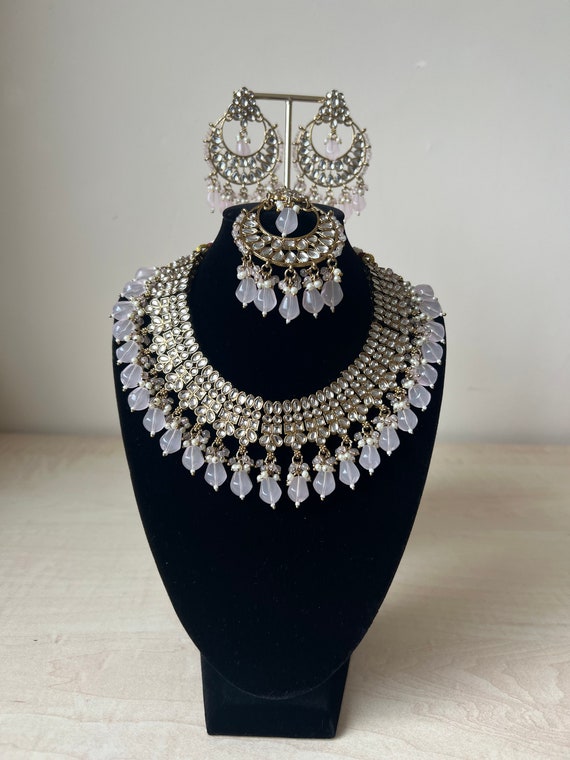 Indian bridal jewellery bridal jewellery Indian necklace indian wedding statement pieces Srikumari Jewels Etsy
