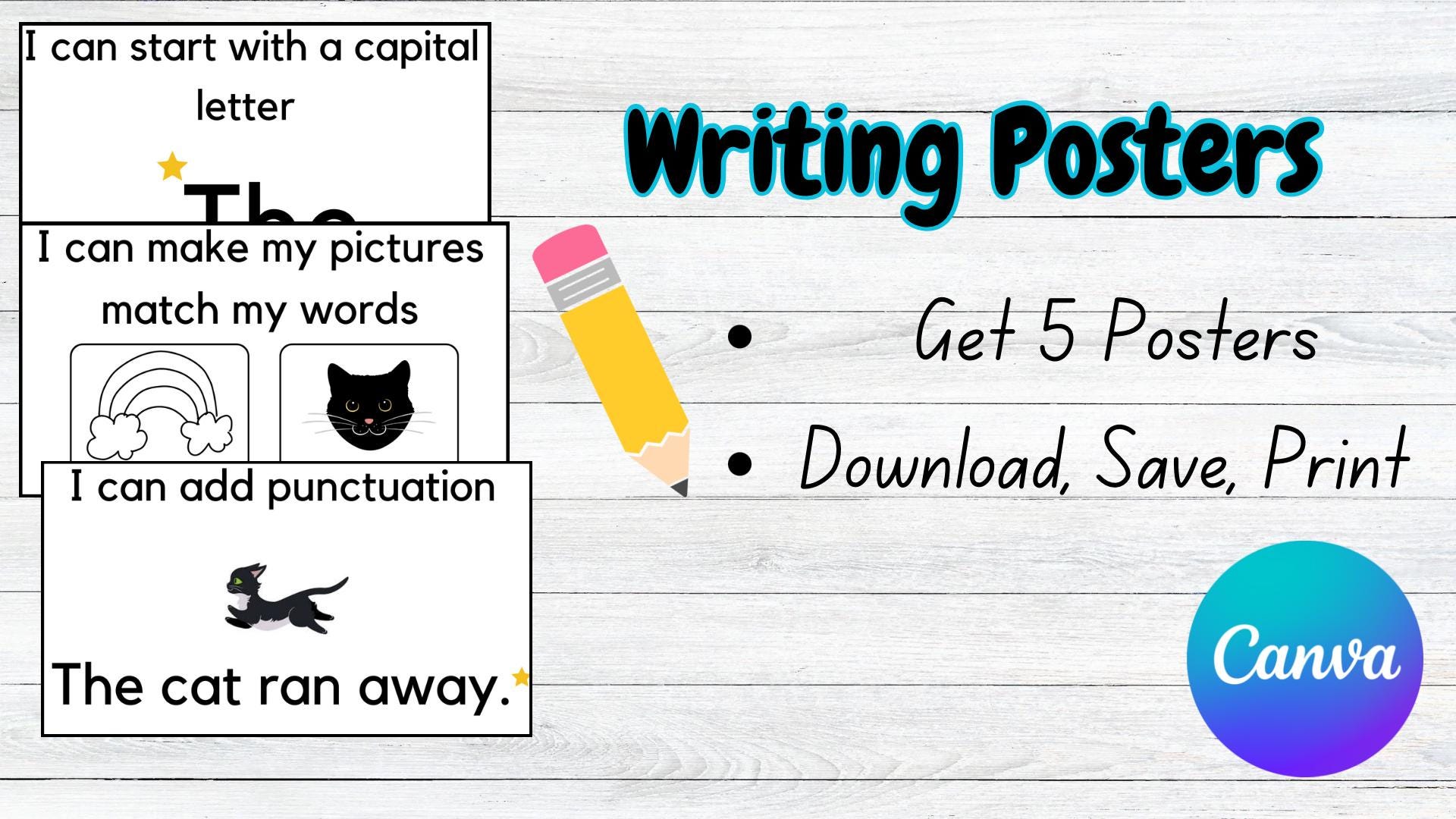 Writing Posters, Writing Center Posters, Teacher Resources School - Etsy