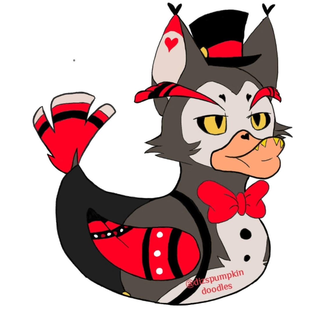 Husk Duck Sticker | Hazbin Hotel Inspired | Glossy Die Cut Stickers ...