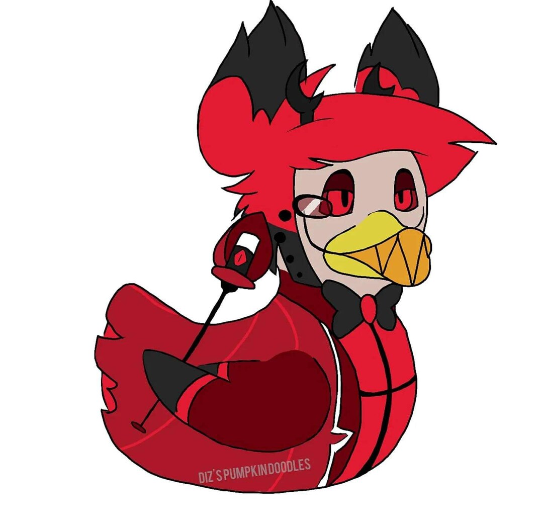 Alastor Duck Sticker | Hazbin Hotel Inspired | Die Cut Stickers, Hand ...