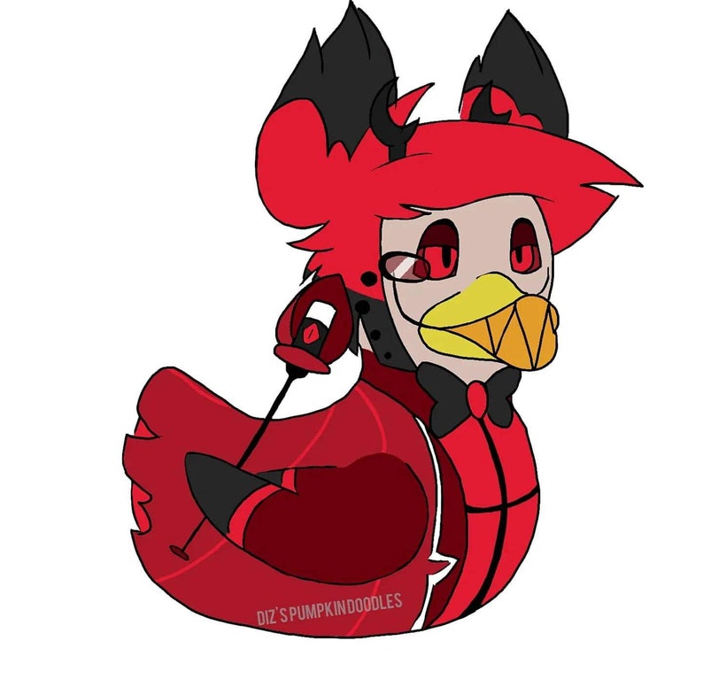 HH Alastor Duck Sticker | Hazbin Hotel Inspired | Die Cut Stickers ...