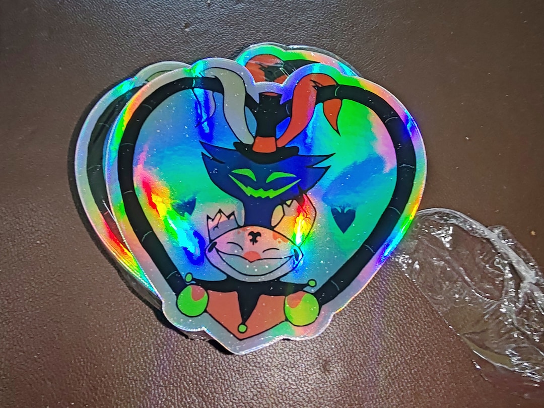 HB Asmodeus & Fizz Sticker Holographic | Helluva Boss Inspired | Die ...