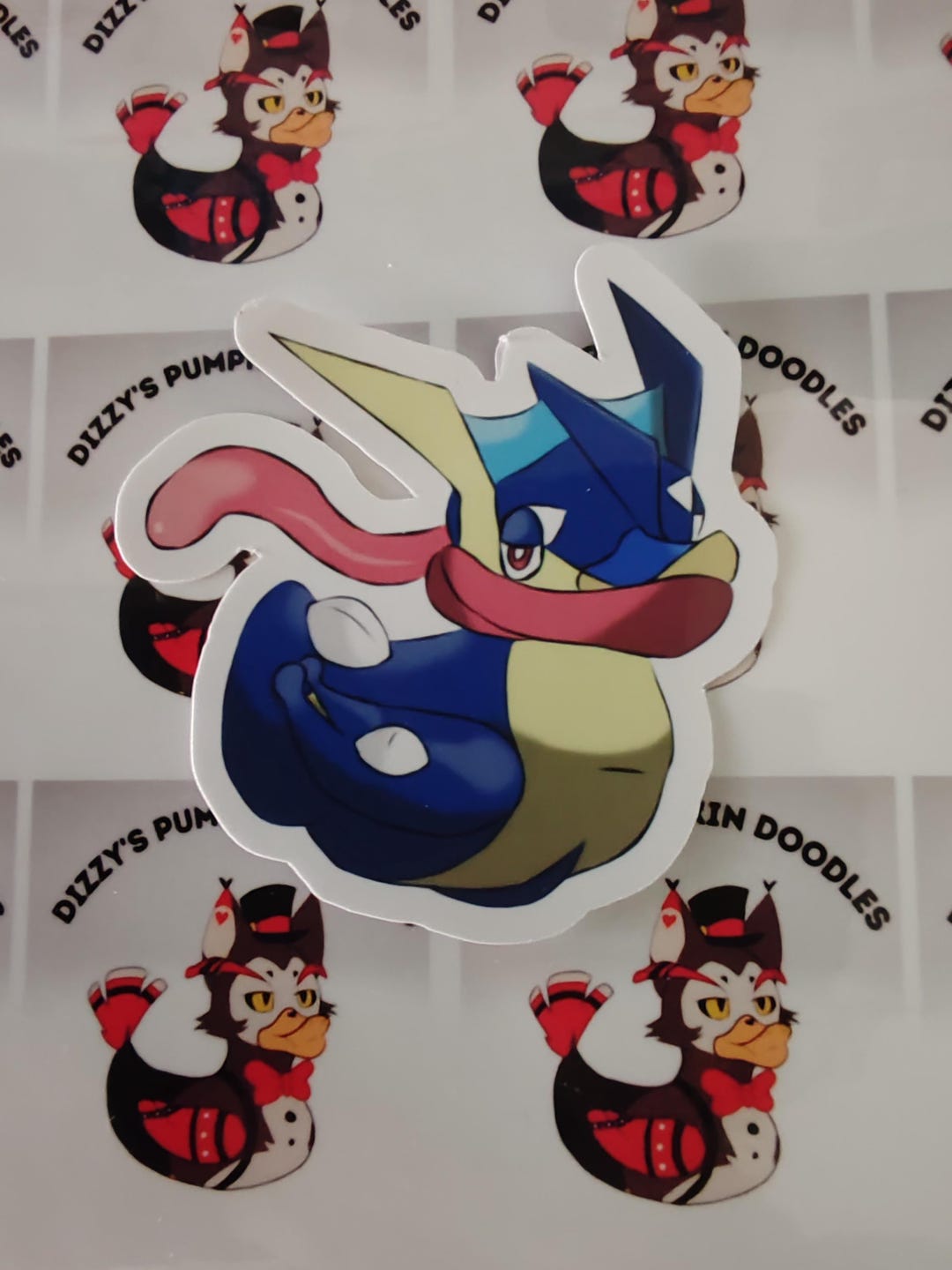 P Greninja Duck Sticker | Game | Pokemon Inspired Duck | Die Cut ...