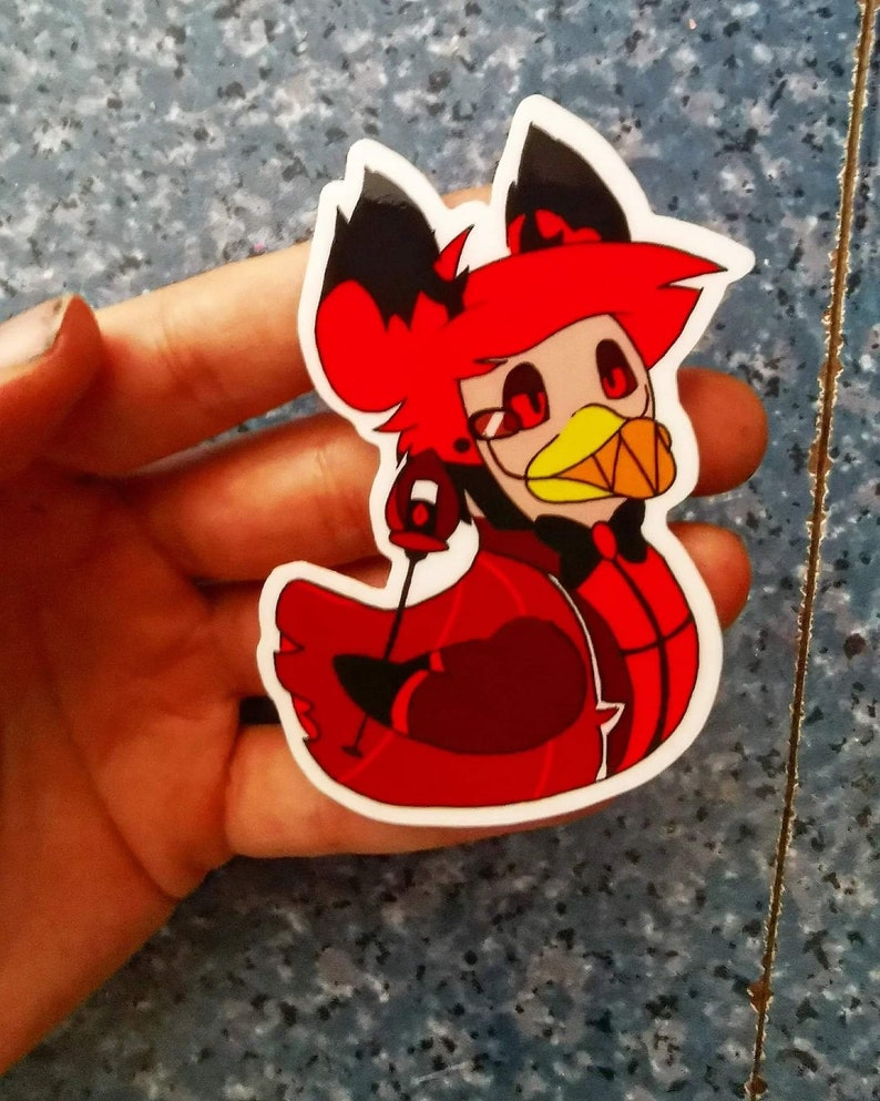 HH Alastor Duck Sticker | Hazbin Hotel Inspired | Die Cut Stickers ...