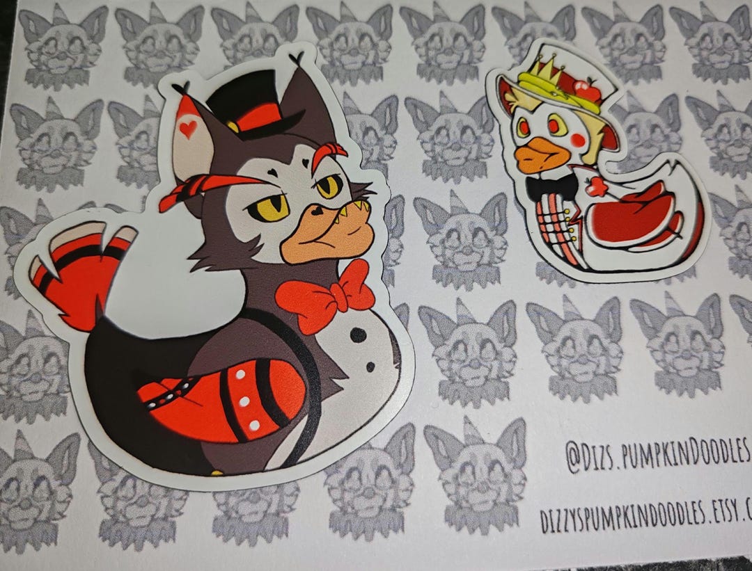 Hazbin Inspired Lucifer Magnet | Lucifer Duck | Hand Drawn, - Etsy