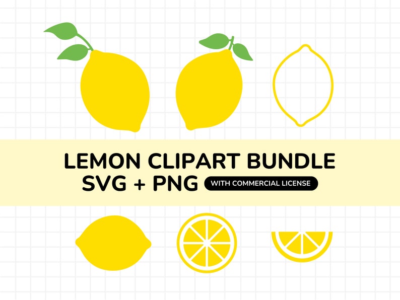 Lemons SVG PNG for DIY, Circut and Pod, Instant Download Commercial Use ...