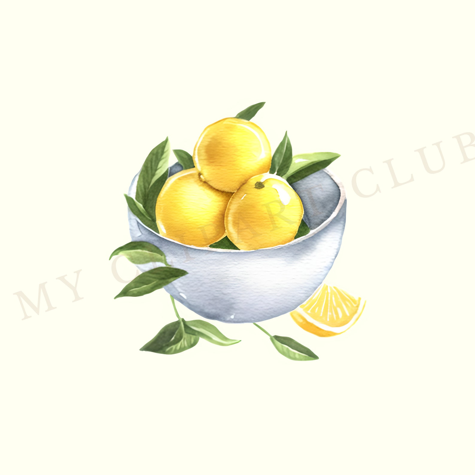 40 Watercolor Lemon Clipart, Lemon PNG, Lemonade, Blossom Floral Summer ...