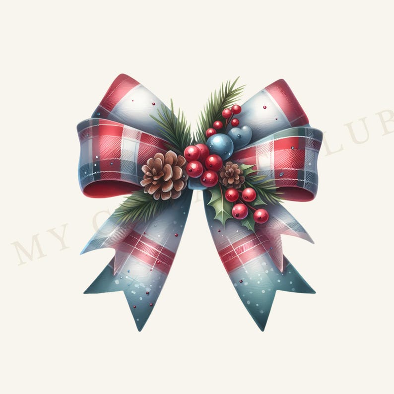 50 Vintage Watercolor Christmas Clipart Bundle, Santa Snowman Christmas ...