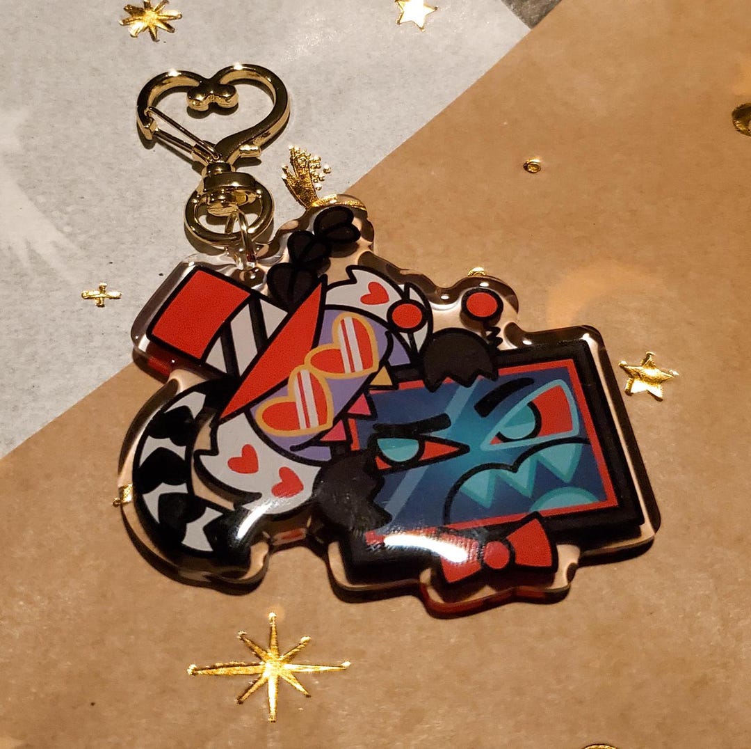 Voxval (staticmoth) 2.5in Front Side Epoxy Acrylic Keychain - Etsy