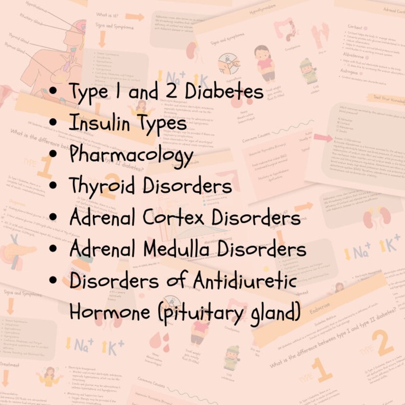 Endocrine System Nursing Study Guide, Endocrine Disorders, Endocrine ...