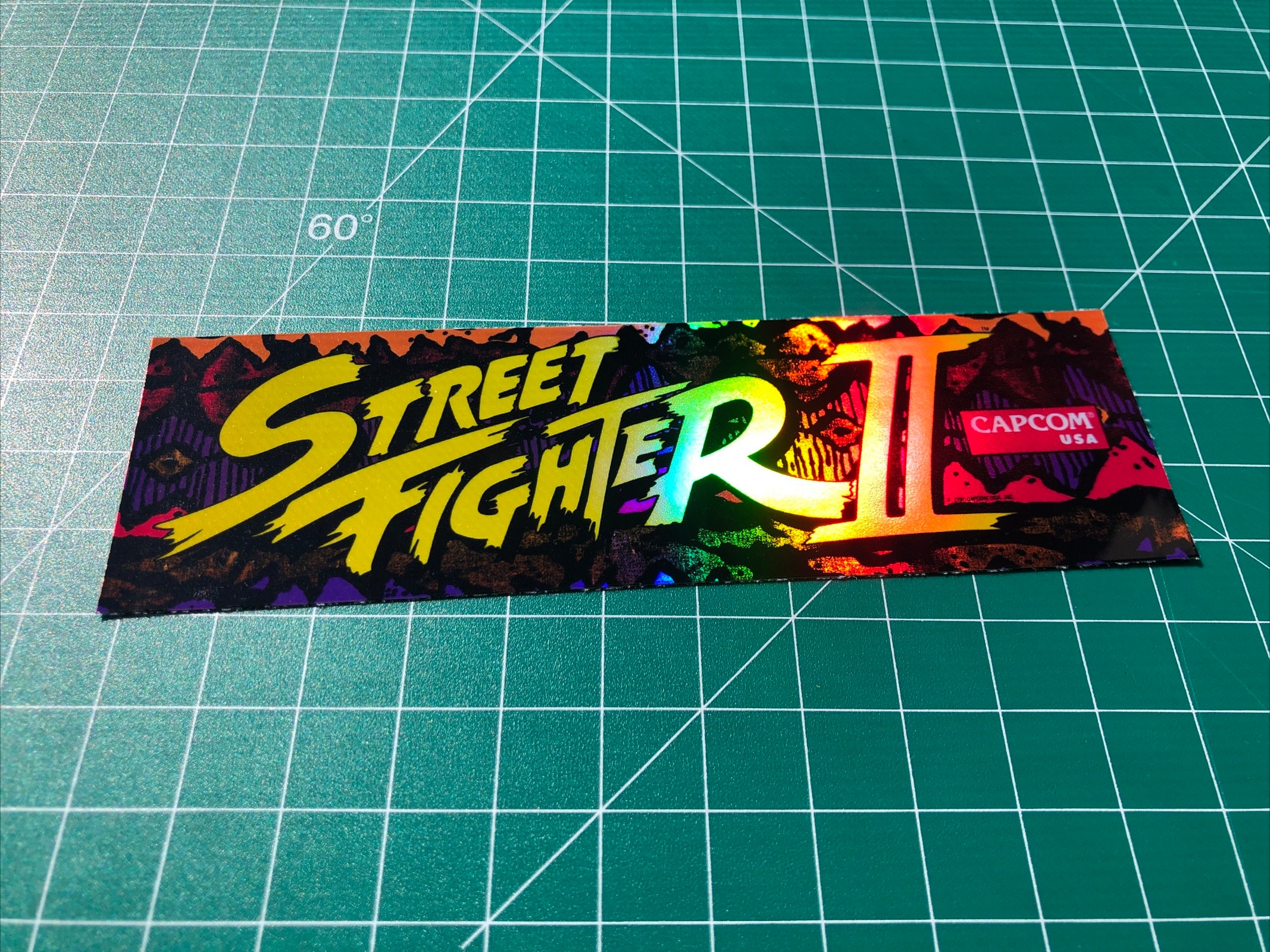 Street Fighter II Arcade Marquee Sticker 1.75x5.75” Glossy Decal ...
