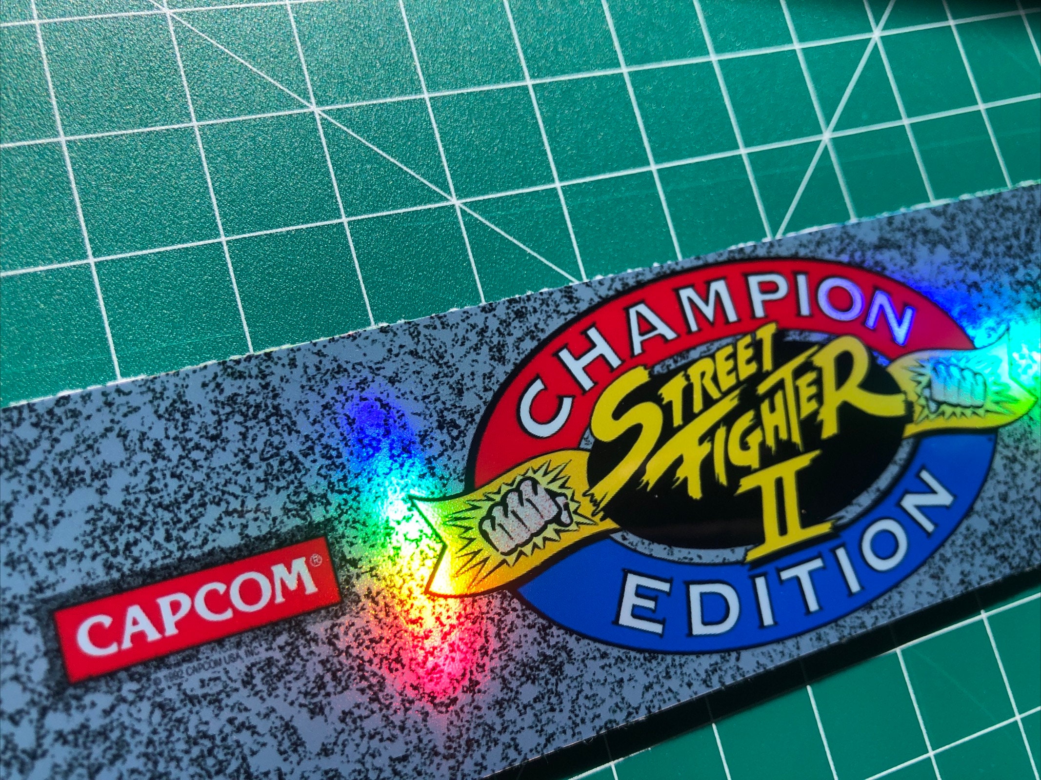 Street Fighter II Champion Edition Arcade Marquee Sticker 1.75x6.5 ...