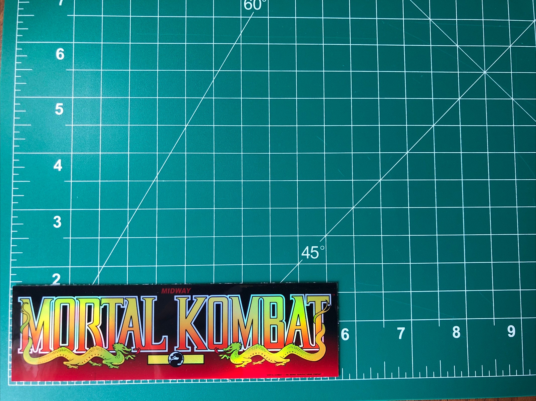 Mortal Kombat Arcade Marquee Sticker 1.75x5.65” Glossy Decal Holographic Rainbow Vinyl - Etsy
