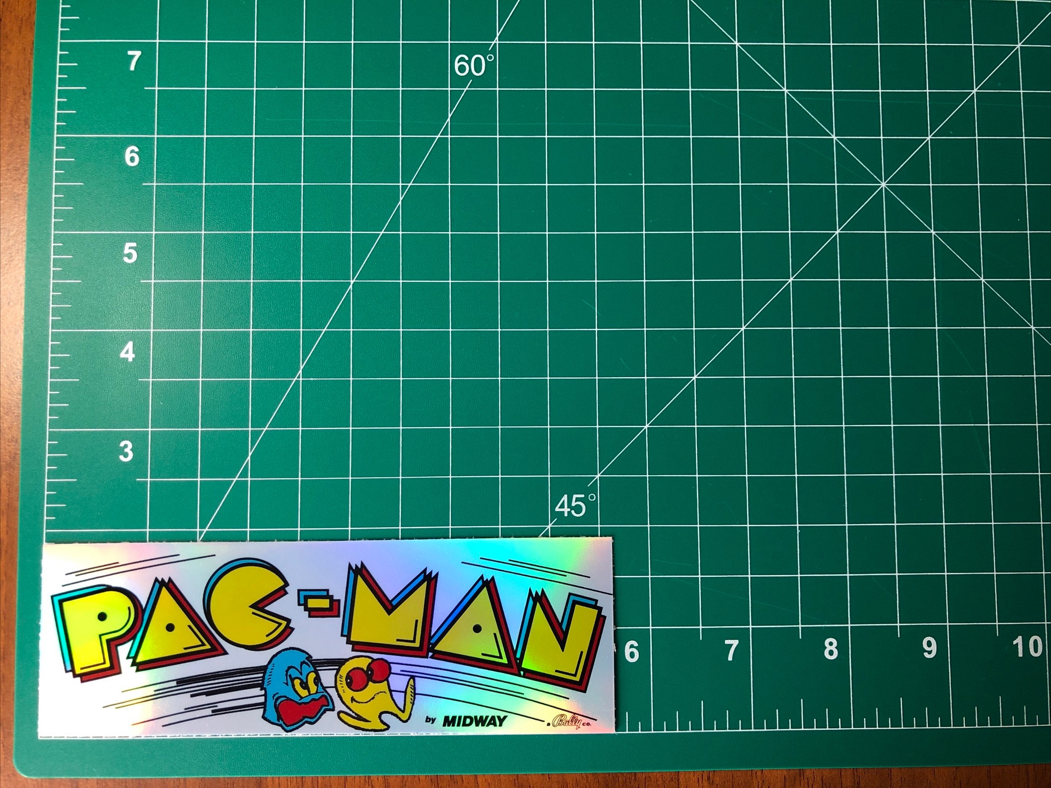 Pac-man Midway Arcade Marquee Sticker 1.85x5.65 Glossy Decal ...