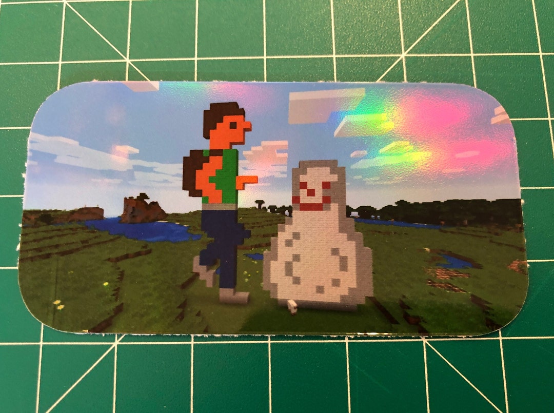Boy & His Blob NES X Minecraft Mashup Sticker 1.75x3.5 Glossy Decal ...