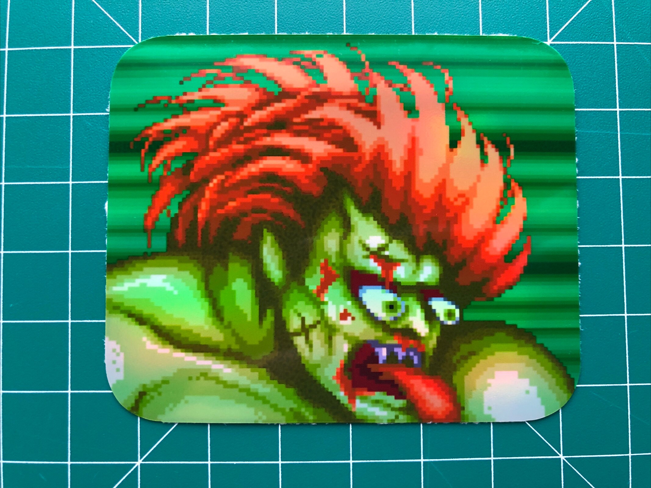 Street Fighter Blanka Damage Sticker 2.75x3.5” Glossy Decal Holographic ...