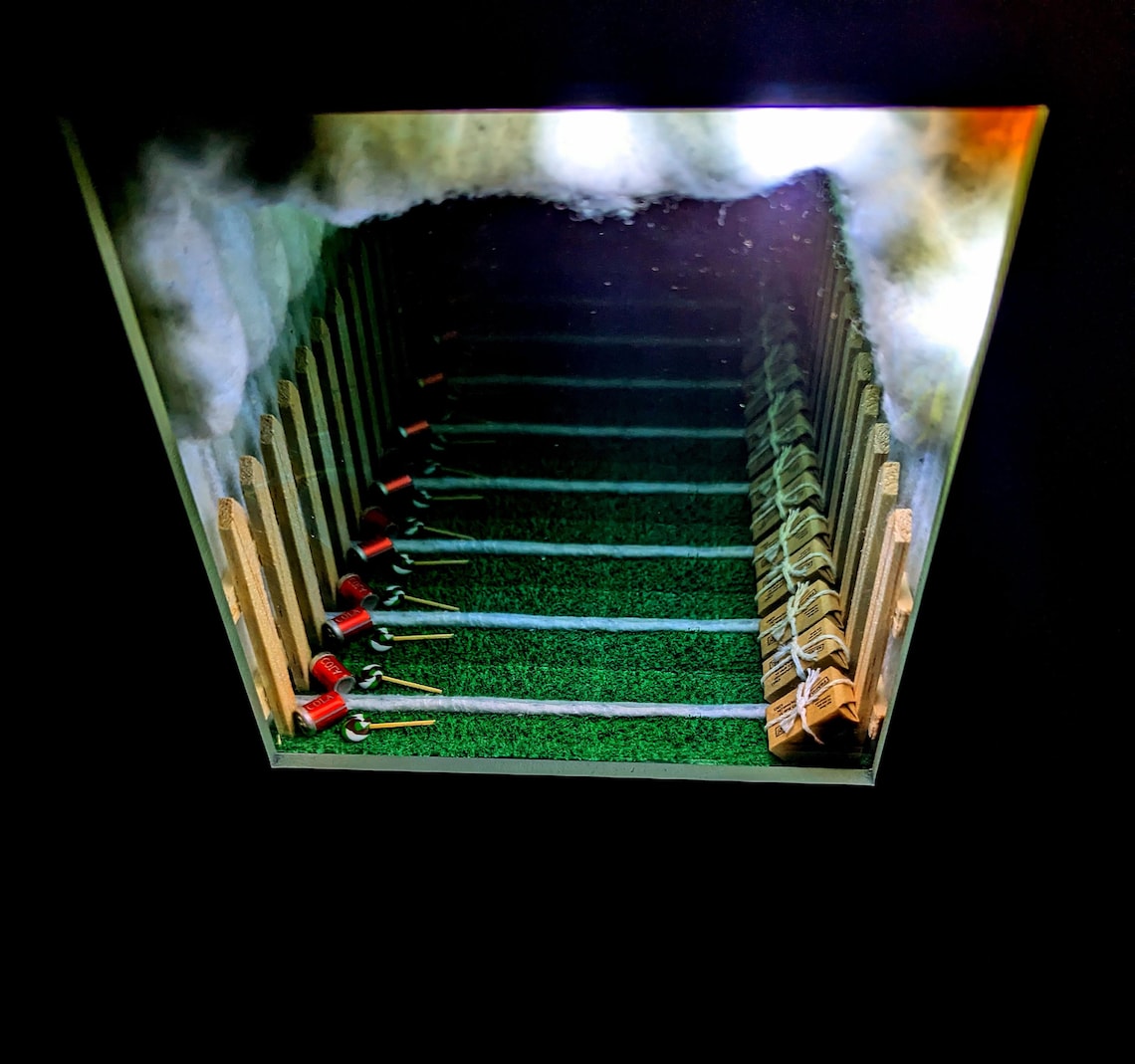 Infinity Mirror Diorama Art liminal Space 10.2.1 6 Inch Infinity Mirror ...