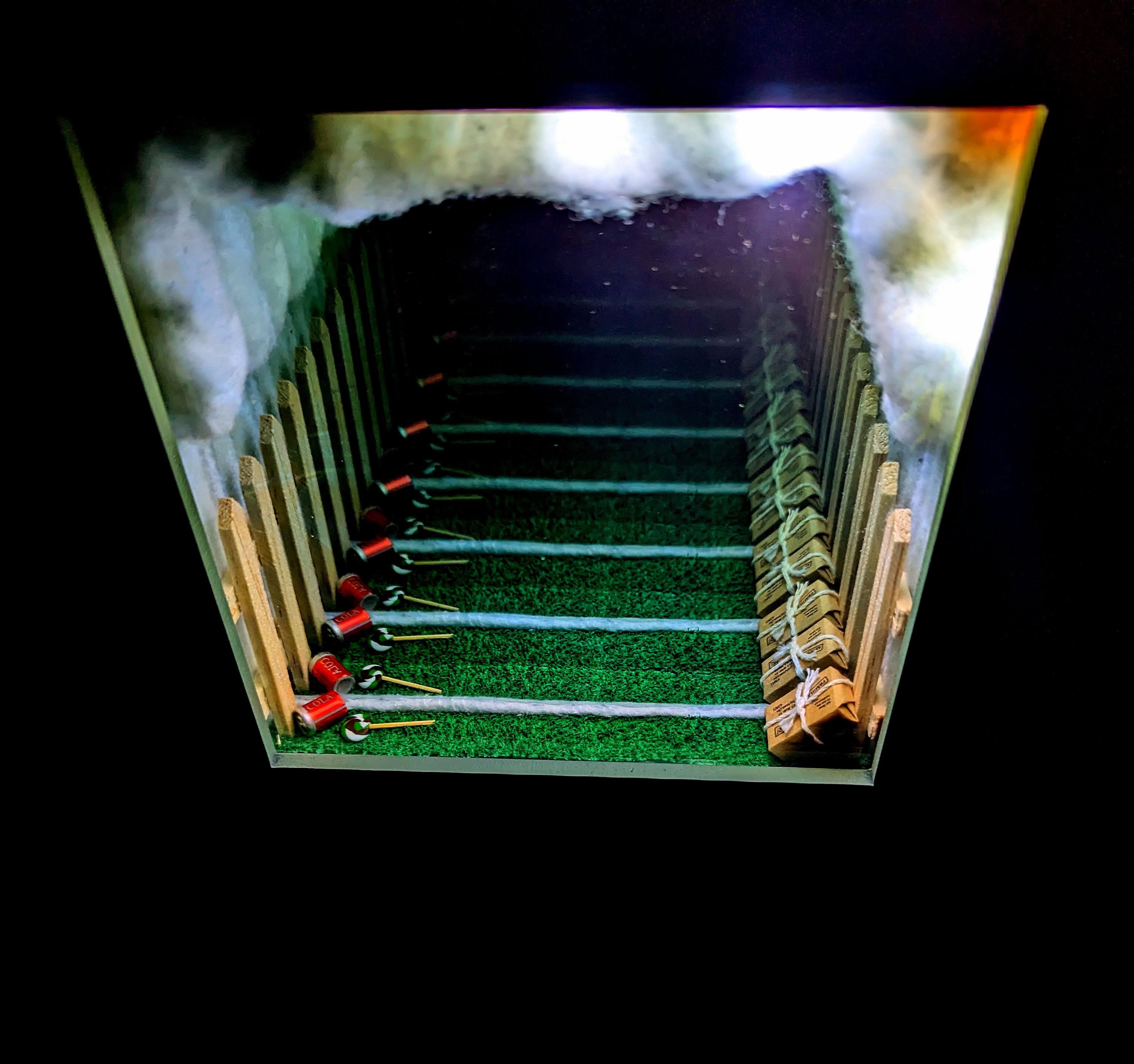 Infinity Mirror Diorama Art liminal Space 10.2.1 6 Inch Infinity Mirror ...