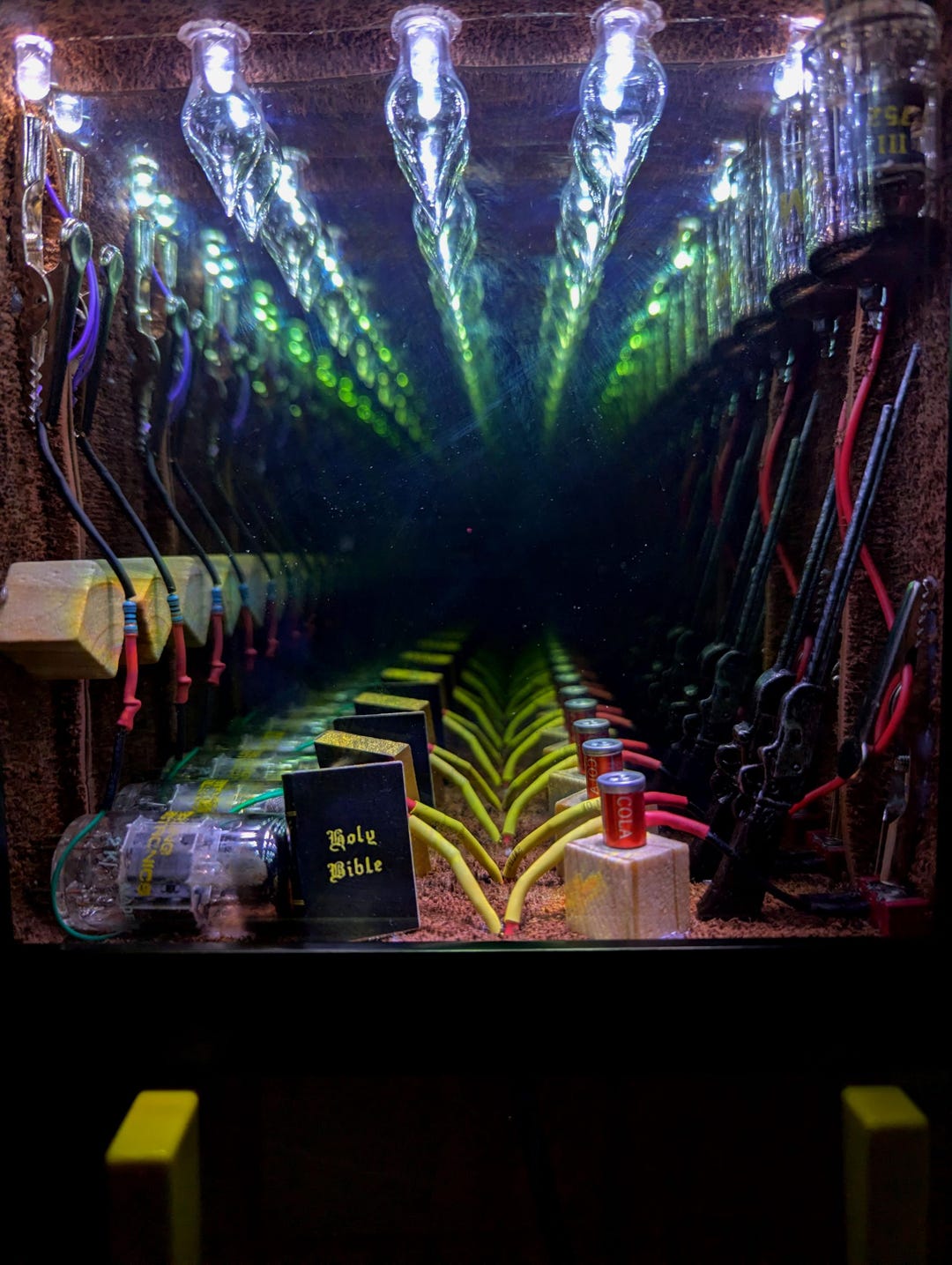 Infinity Mirror Diorama - Art - "behind the Curtain" - 6 Inch Infinity ...