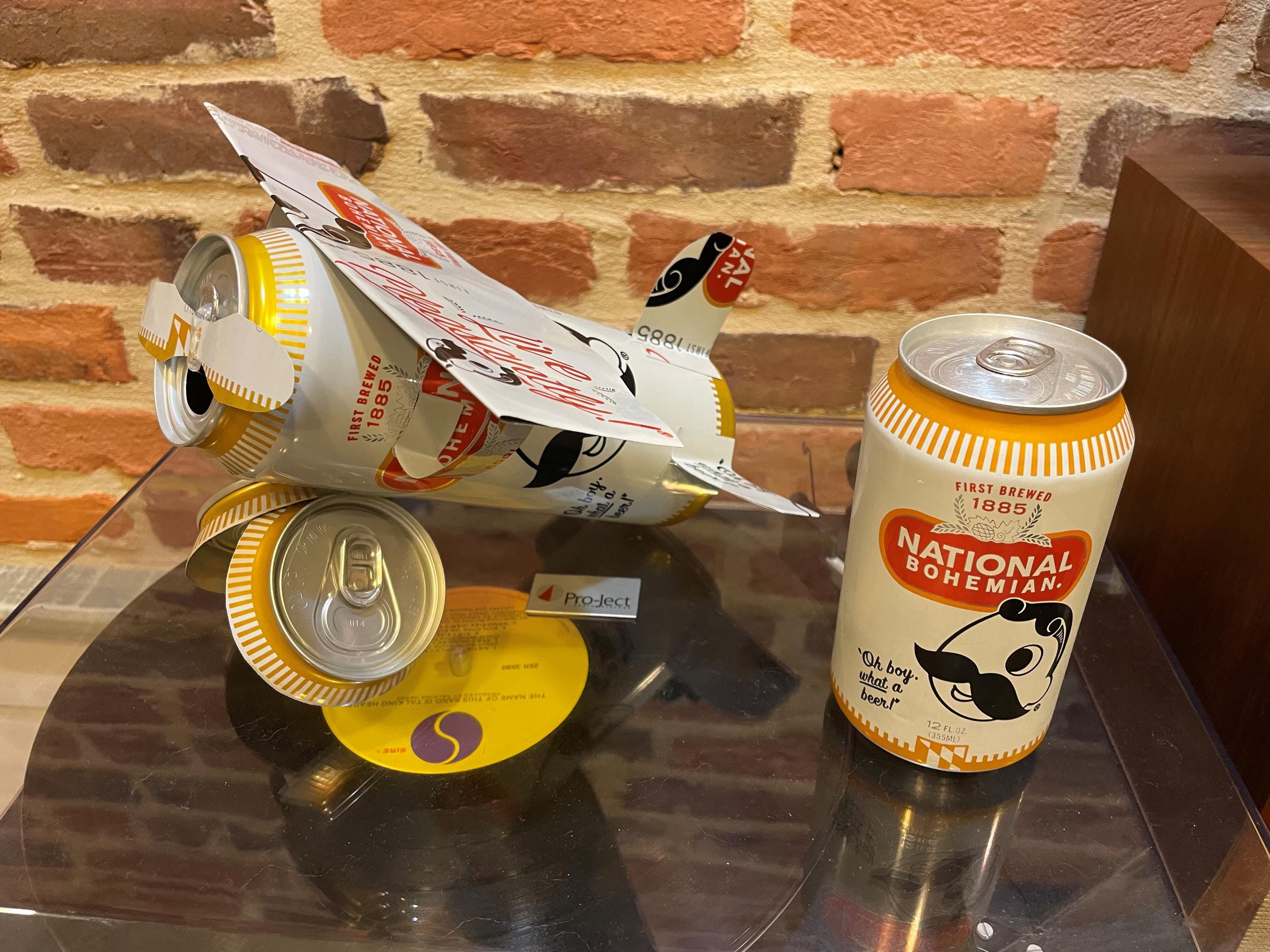 Beer Can Airplane for Home Bar or Mancave - Natty Boh Planes - Etsy