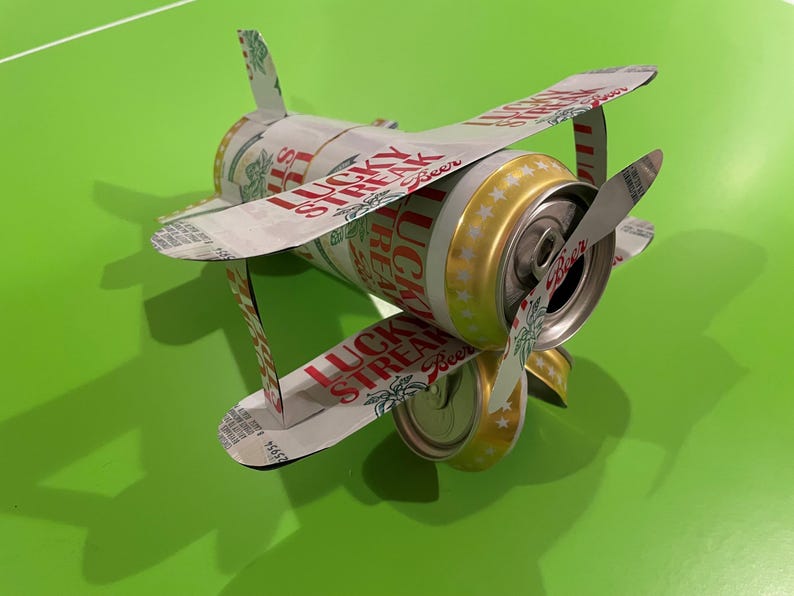 Beer Can Airplane for Home Bar or Mancave - Natty Boh Planes - Etsy