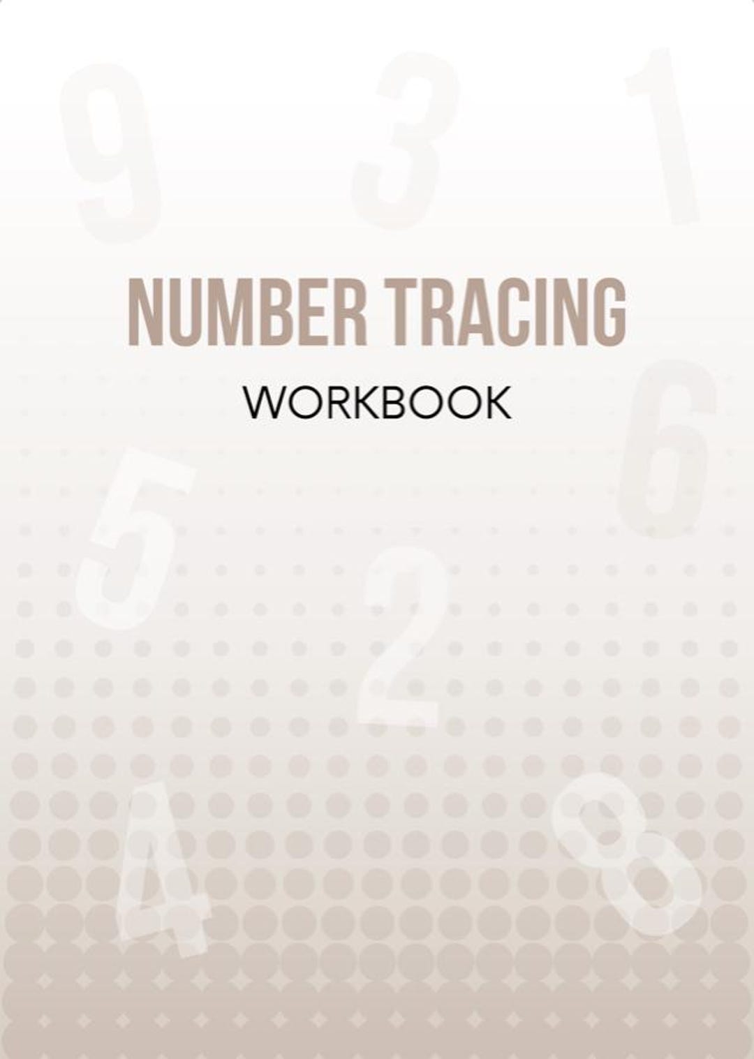 Printable Simple Number Tracing Workbook, Numbers 1-20, for Kids ...