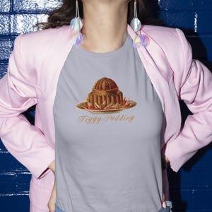 Figgy Pudding Long Fitted Vintage Graphic T-shirt, Retro Painted ...