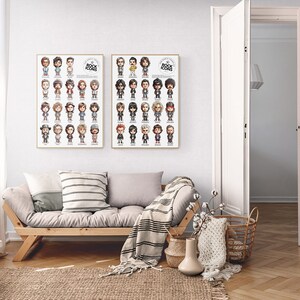 POSTER - Famous Rock-stars as Kids - Cartoon Characters - Painting ...