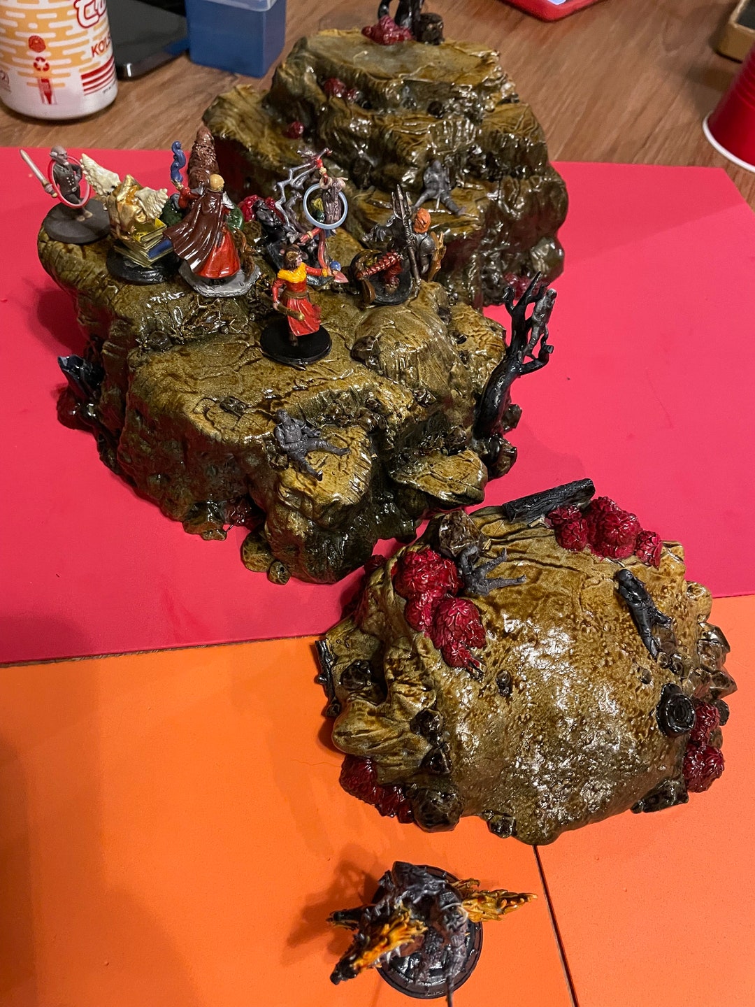 Haruman's Hill. Hand Painted. Modular Hellscape. Terrain. Dnd - Etsy
