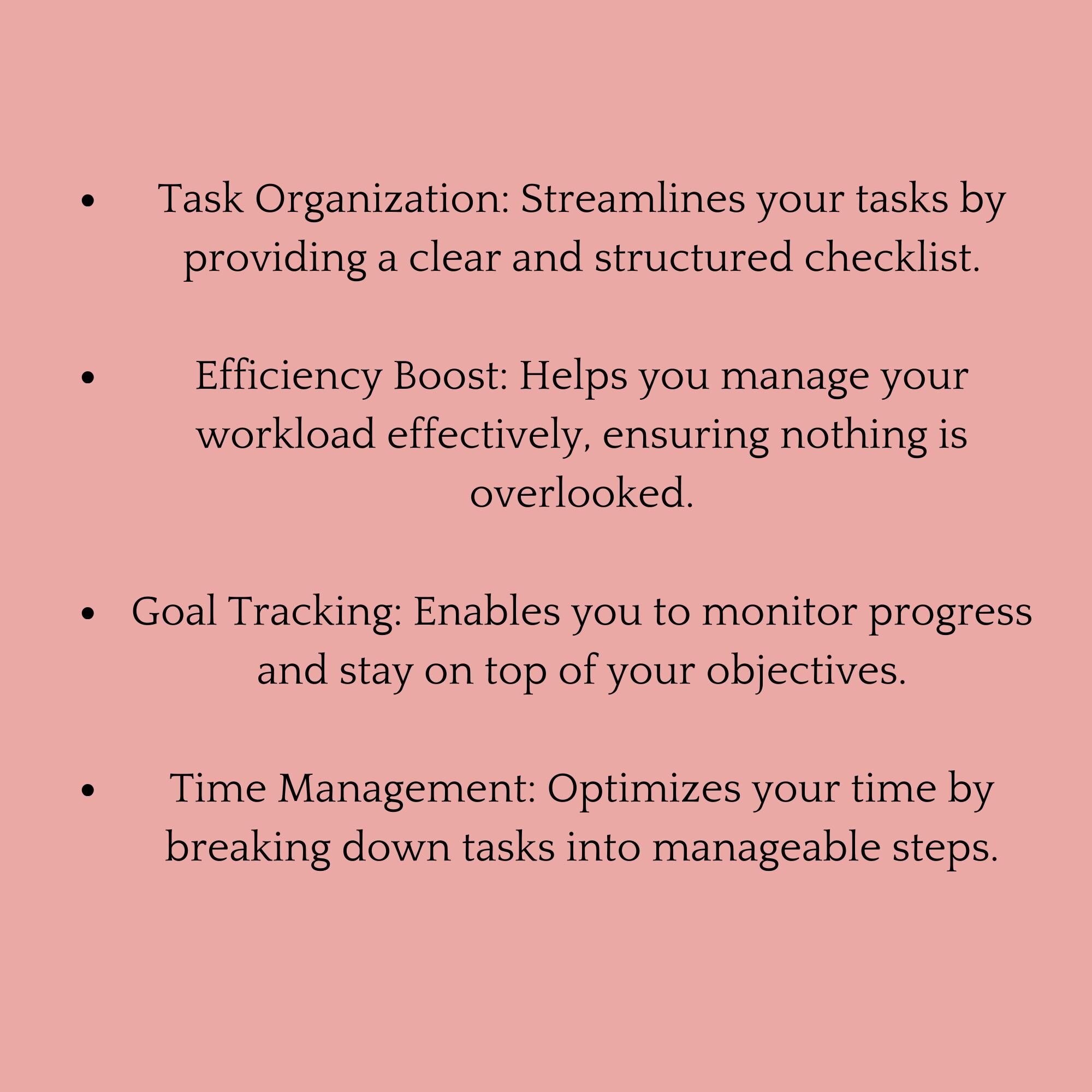 Work Checklist Template – Google Sheets Editable Task List ...
