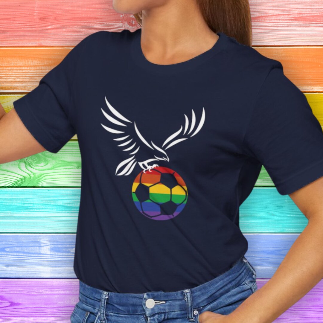 Soccer Rainbow Pride Parade Eagle Shirt, Celebrate Gay Pride Month Tee ...