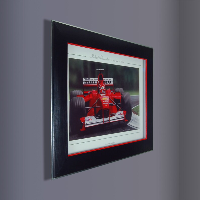F1 Racing Cars Vintage Michael Schumacker Wall Light LED Custom Frame ...