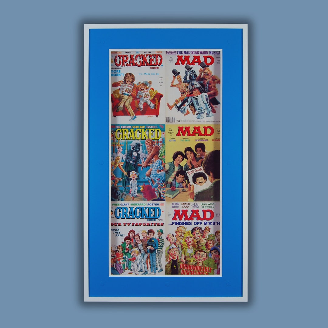 Cartoon Magazine Covers Mad & Cracked Wall Light LED Custom Frame - Etsy