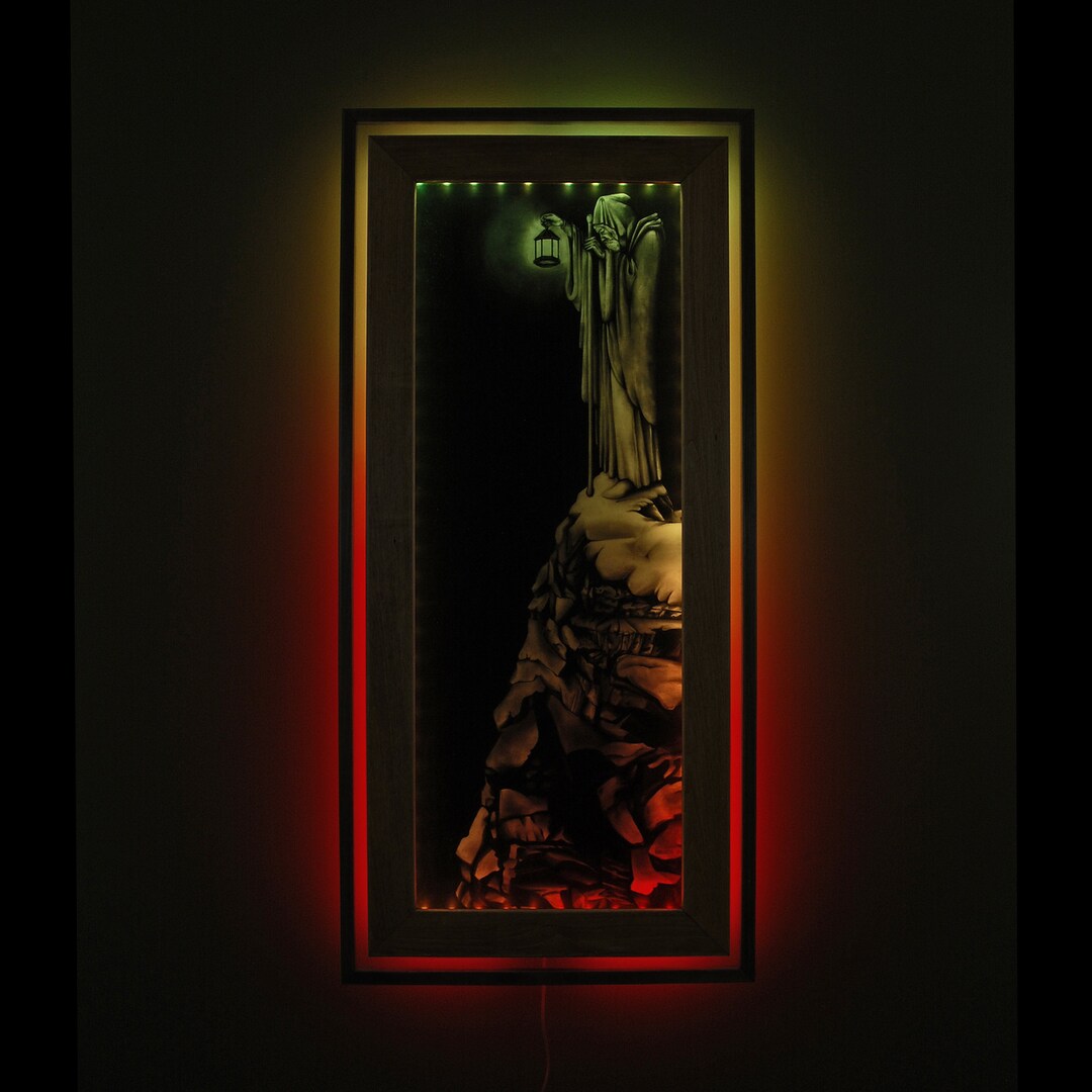 Music Led Zeppelin the Hermit Pencil Illustration Wall Light LED Custom ...