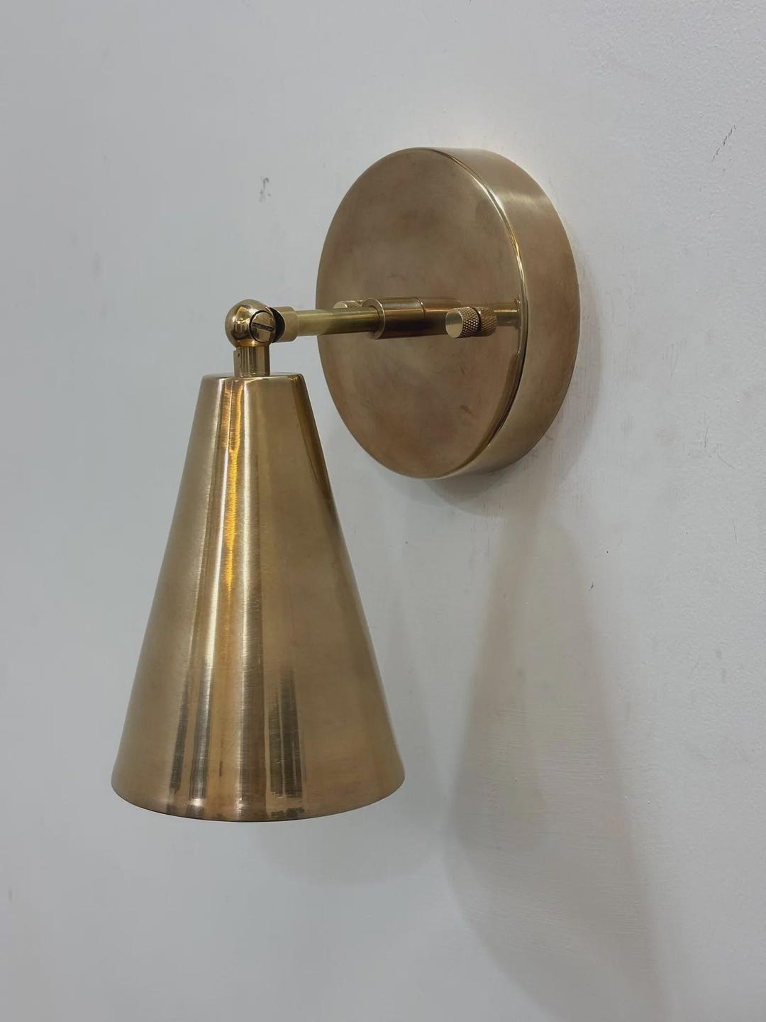 Minimalist Handcrafted Raw Brass Sconces & Vintage Lightings Fixtures ...
