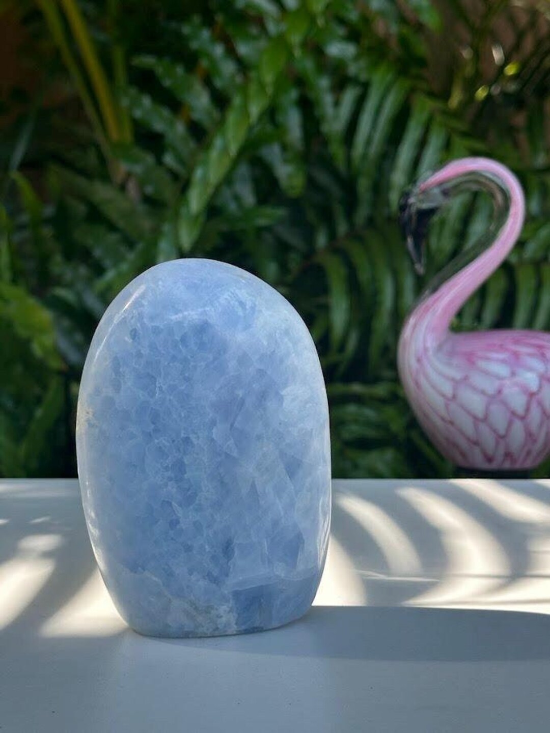 Blue Calcite Crystal Freeform – Polished Blue Crystal Stone | Natural ...