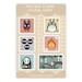 Kawaii Anime Postage Stamp Sticker Sheet: Waterproof Vinyl Decals - Etsy